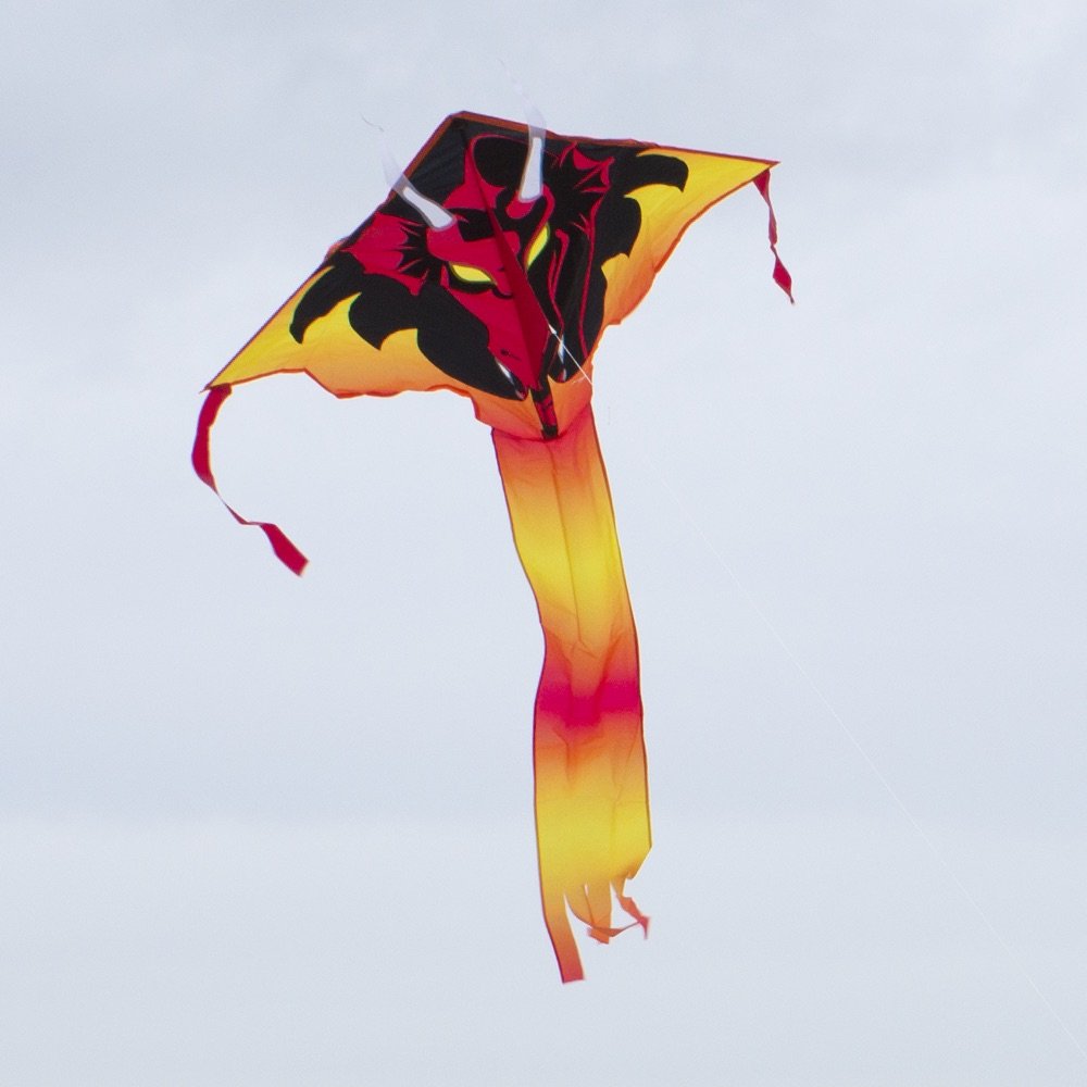 Djävulsdraken / Hell Dragon Kite / Premier Kites Easyflyer Från USA (R ...